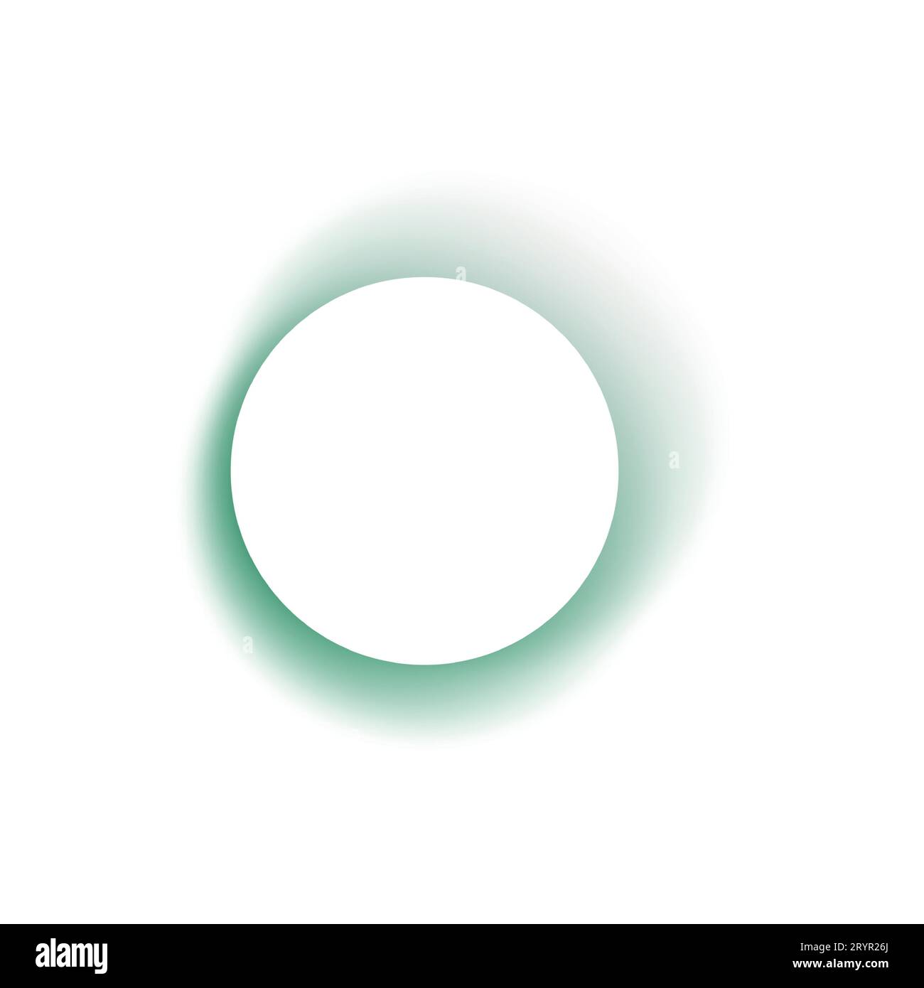 Abstract gradient circle frames set. Colored light glow round buttons ...