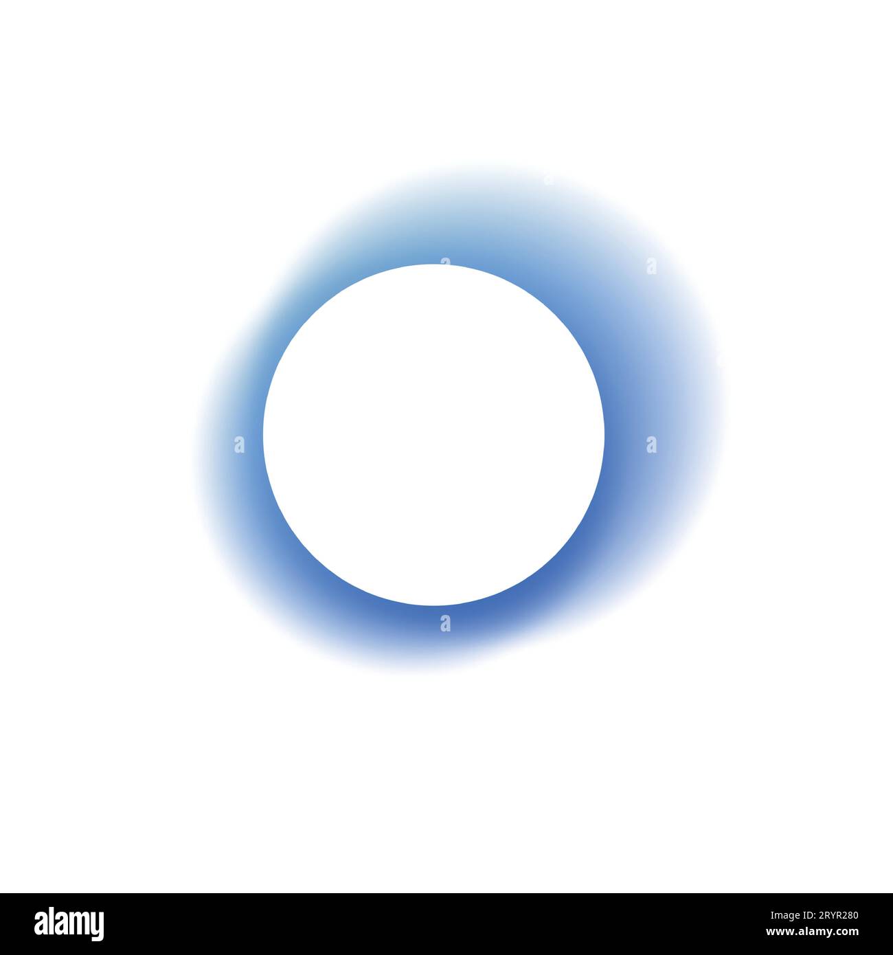 Abstract gradient circle frames set. Colored light glow round buttons ...