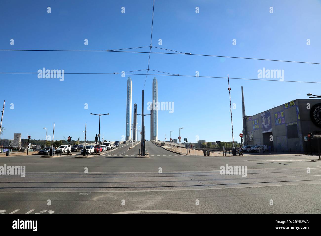 The Jacques Chaban Delmas bridge in Bordeaux, France Stock Photo - Alamy