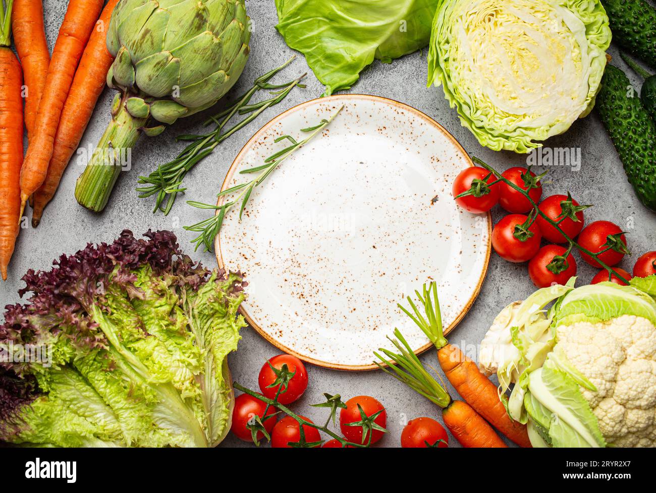 Assorted food raw products: vegetables, beef meat, fish salmon and ...