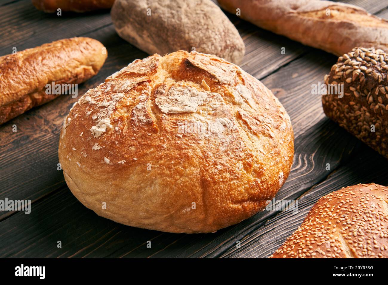 Various types loaves bread hi-res stock photography and images - Alamy