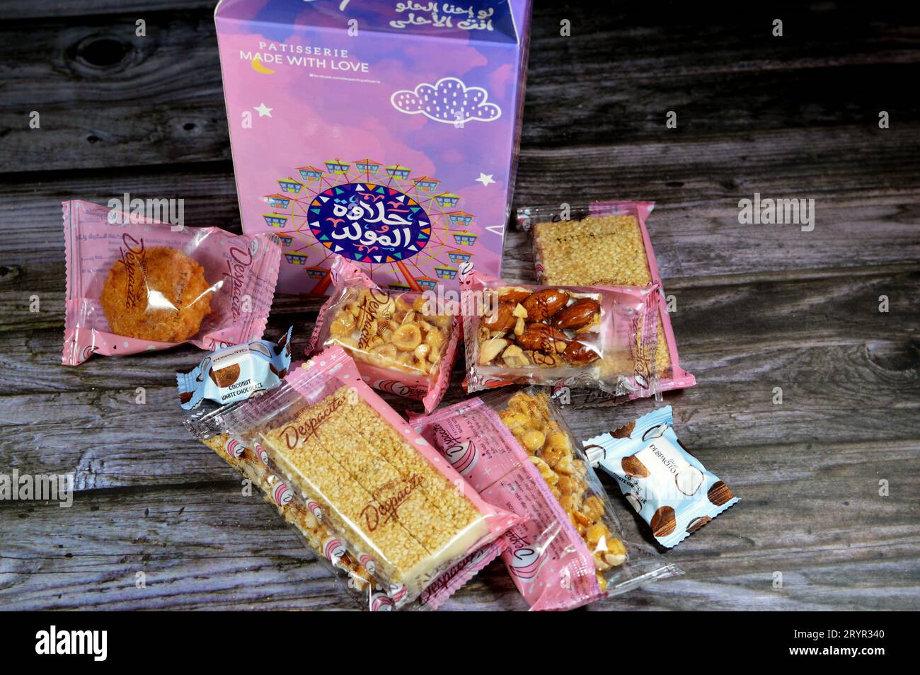 Cairo, Egypt, September 27 2023: Despacito Patisserie collection of ...