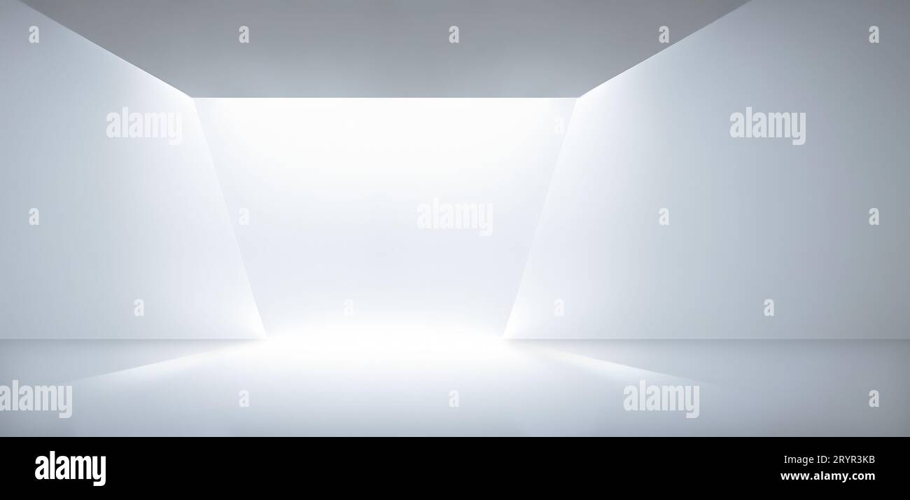 Empty Light White Room Stock Photo - Alamy