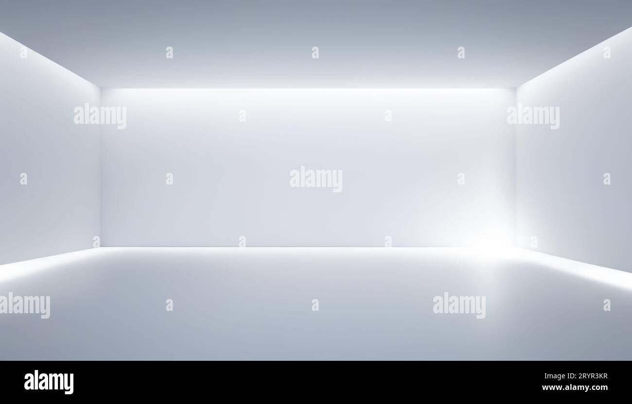 Empty Light White Room Stock Photo - Alamy