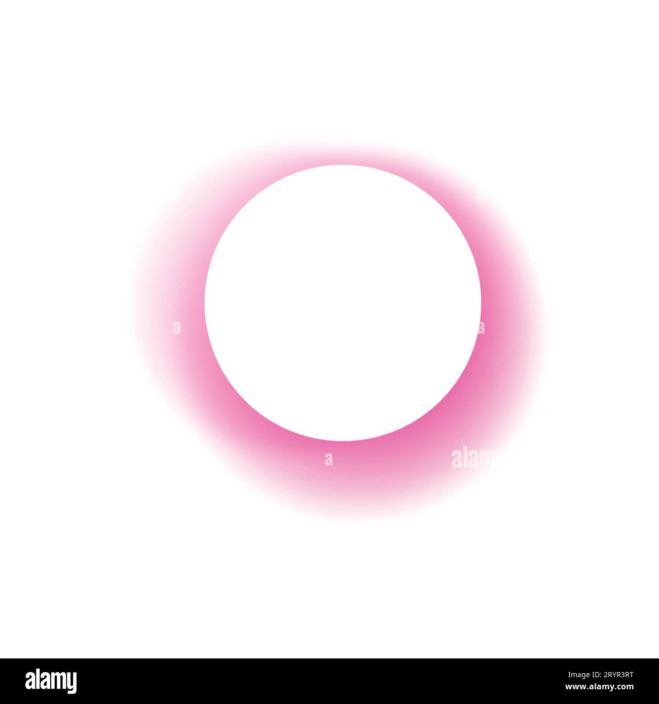 Abstract gradient circle frames set. Colored light glow round buttons ...
