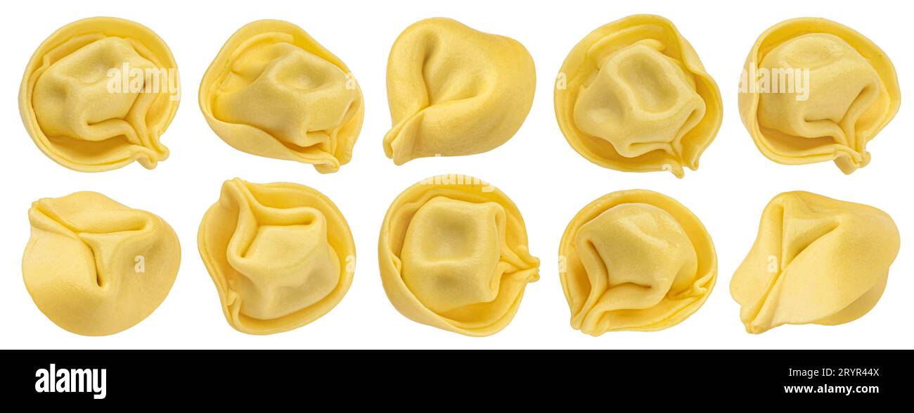 Fresh raw dumplings on Cut Out Stock Images & Pictures - Alamy