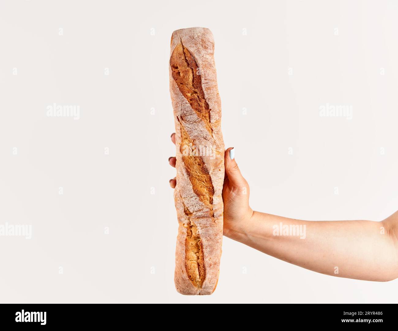 Baguette in hand hi-res stock photography and images - Alamy