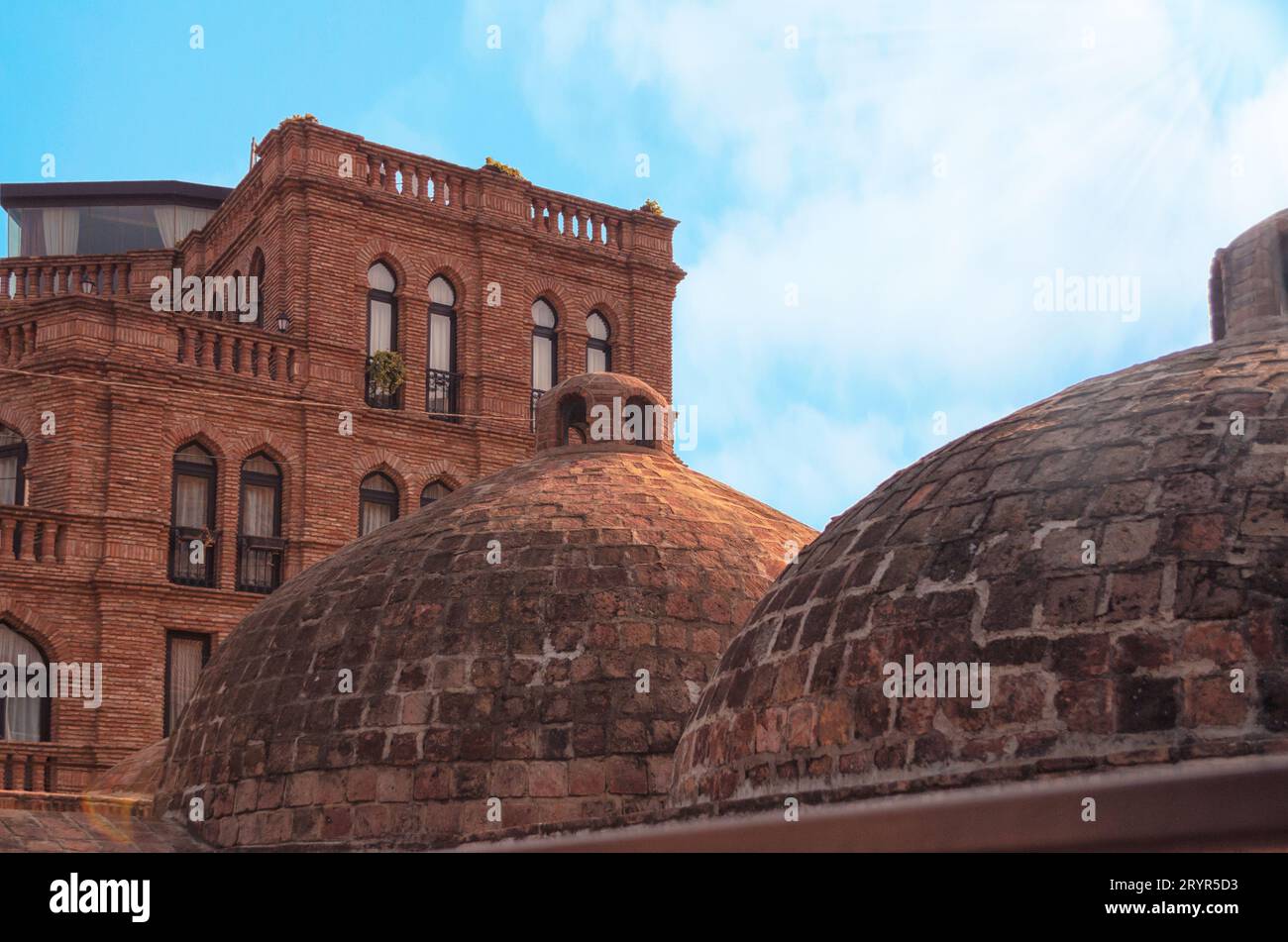 Thermal Sulfur Bath brick Domes in Tbilisi Georgia Stock Photo - Alamy