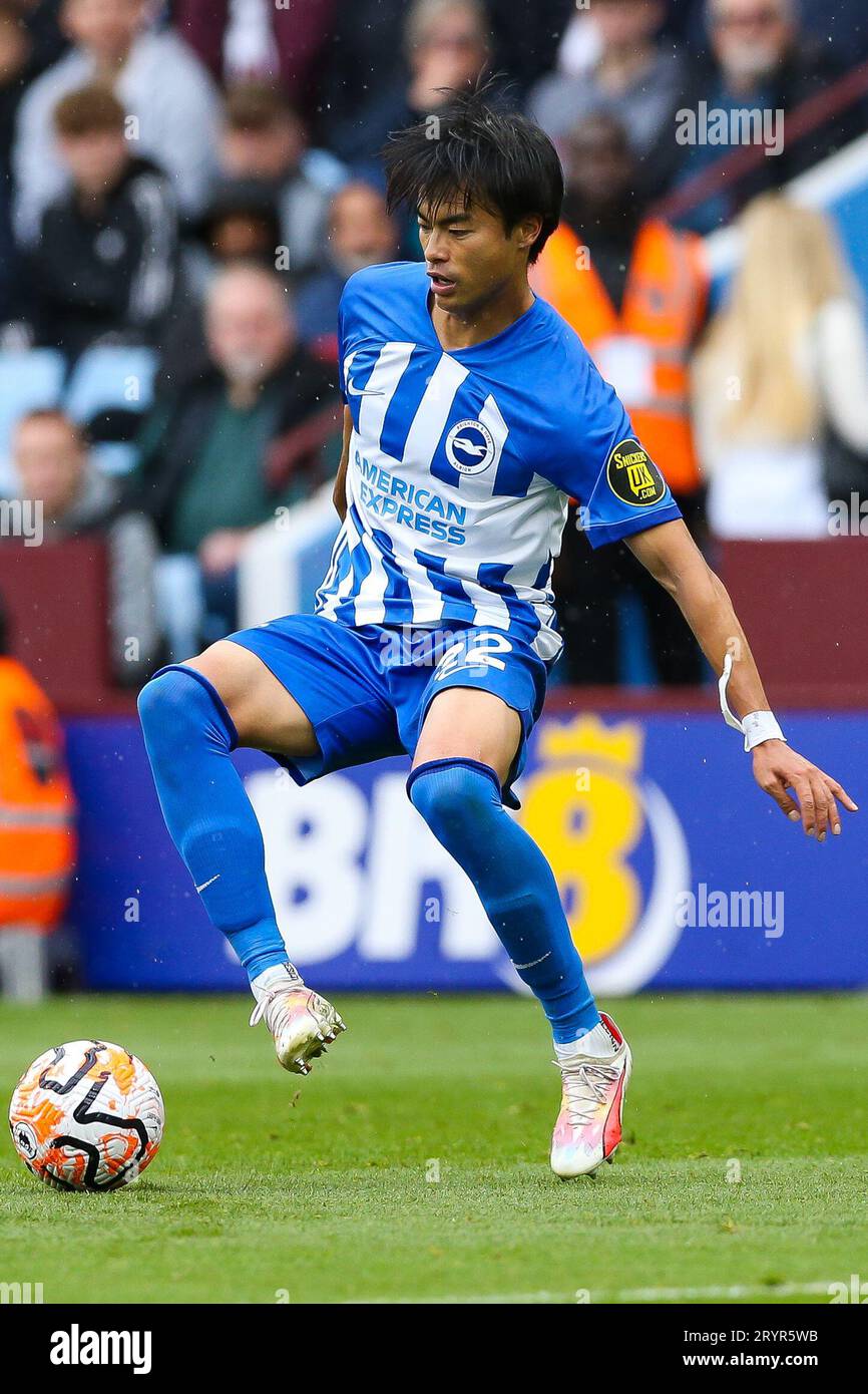 Brighton and Hove Albion's Kaoru Mitoma during the Premier League match ...