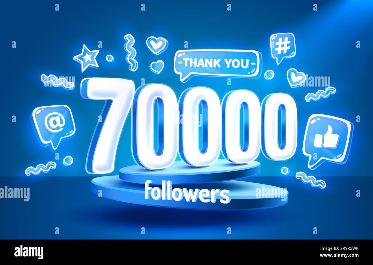 70k follower hi-res stock photography and images - Alamy