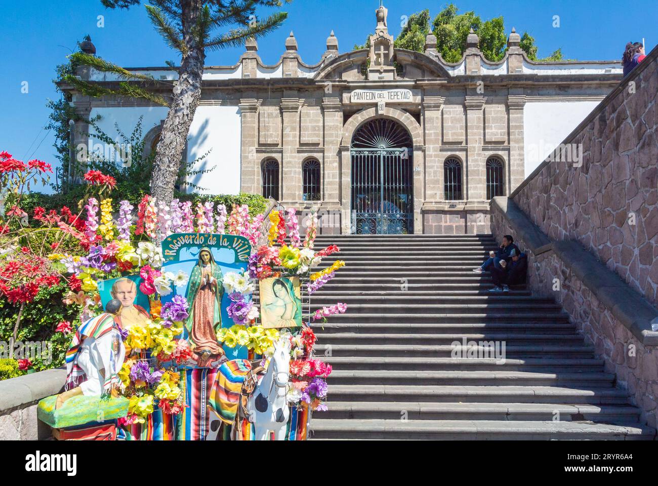 Mexico City, CDMX, Mexico, A facade of a chirch at Basílica de Nuestra Señora de Guadalupe ...