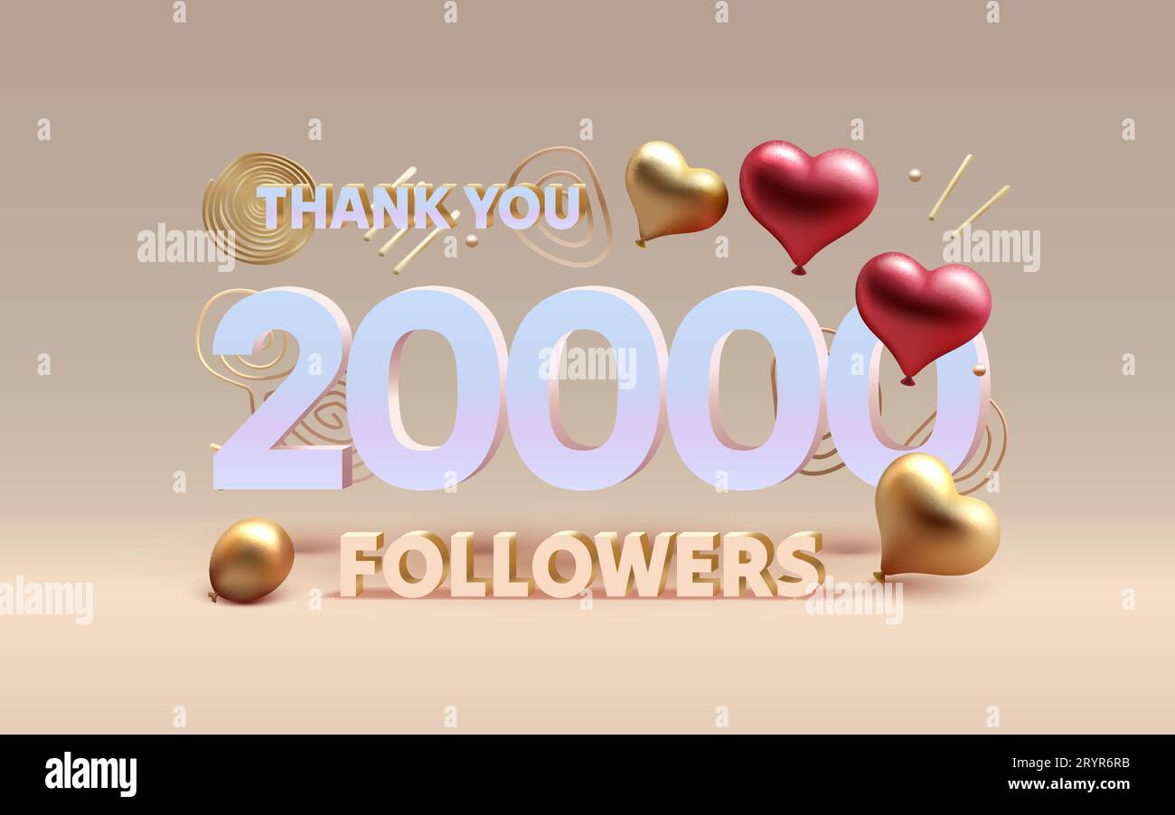 20000 followers hi-res stock photography and images - Alamy
