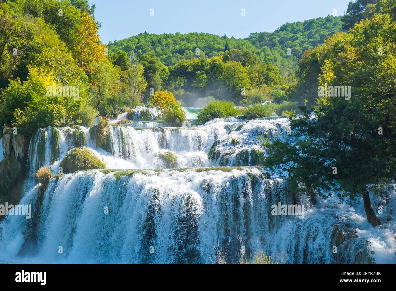 Amazing Skradinski Buk waterfall in Krka national park, Dalmatia, Croatia Stock Photo - Alamy