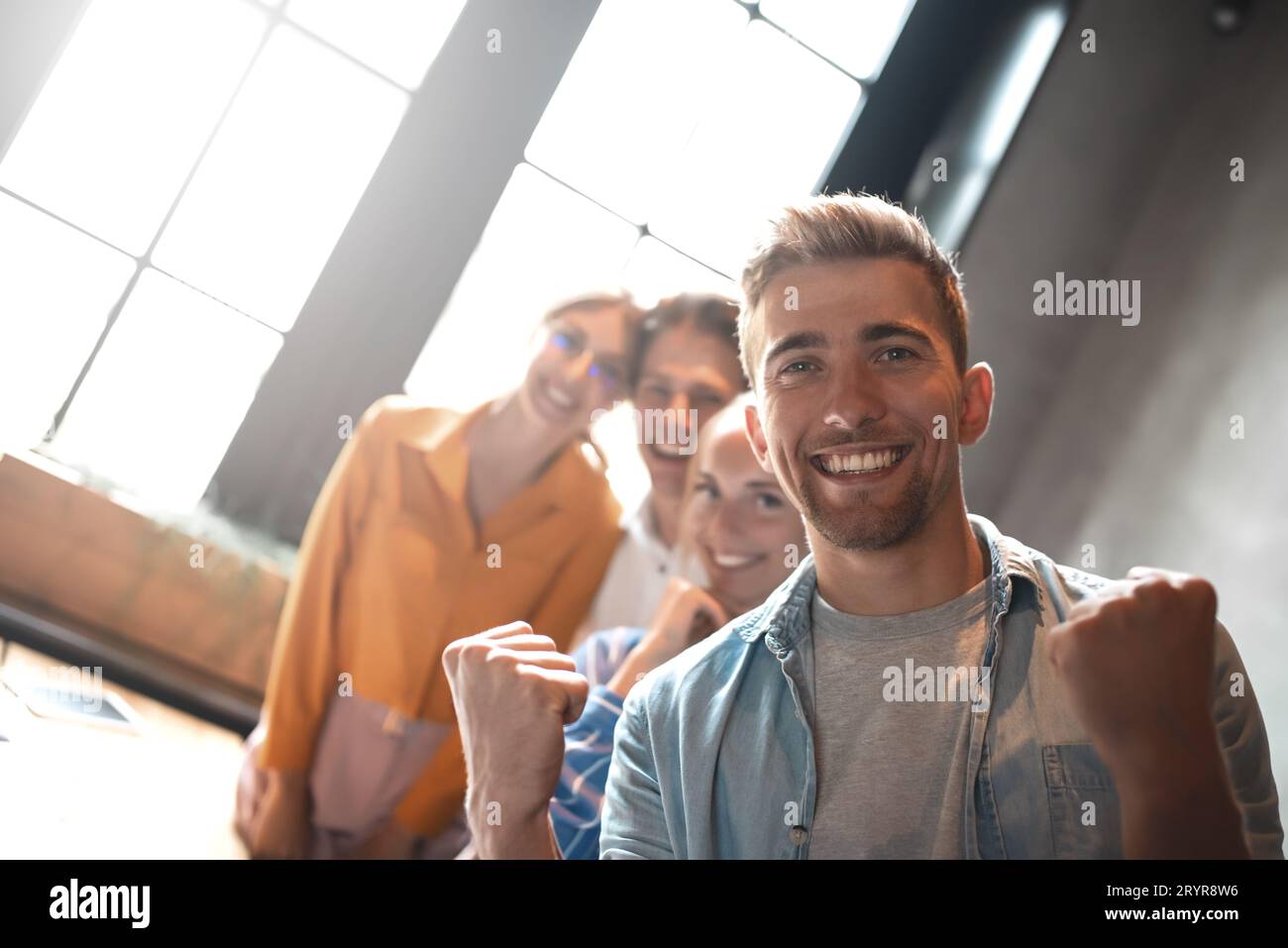 Teamwork unity consolidation. Unity and teamwork concept Stock Photo ...