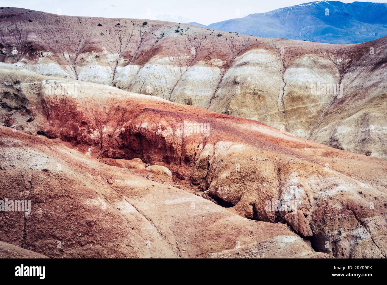 Unique Mars red colorful landscape. Chagan-Uzun Altai, Russia Stock ...