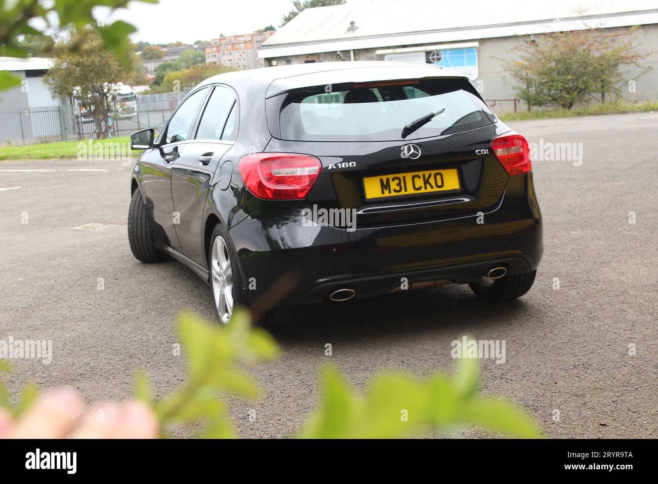 Mercedes Benz A180 back shot Stock Photo - Alamy