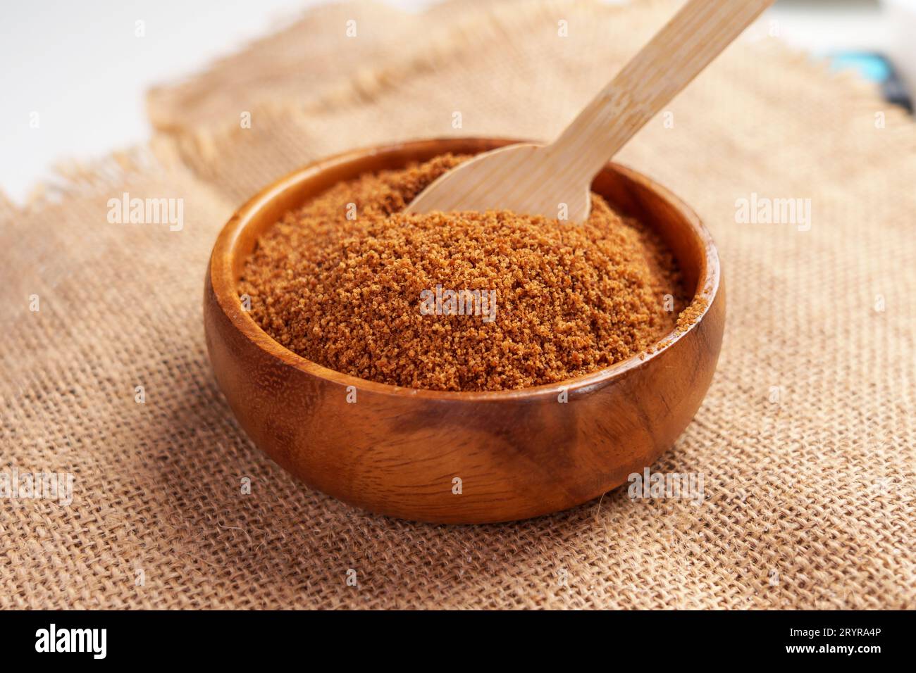 Coco brown sugar made from the kithul palm (Caryota urens) in wooden ...