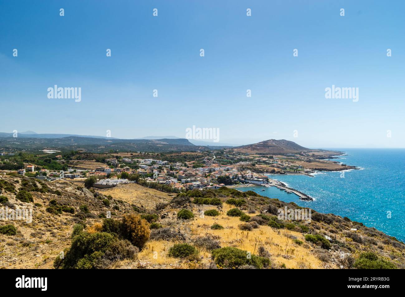 An aerial view of the stunning Mediterranean landscape featuring the ...