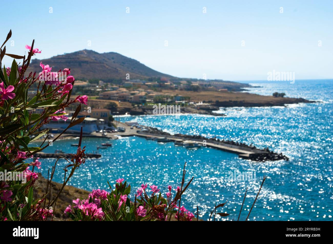 An aerial view of the stunning Mediterranean landscape featuring the ...