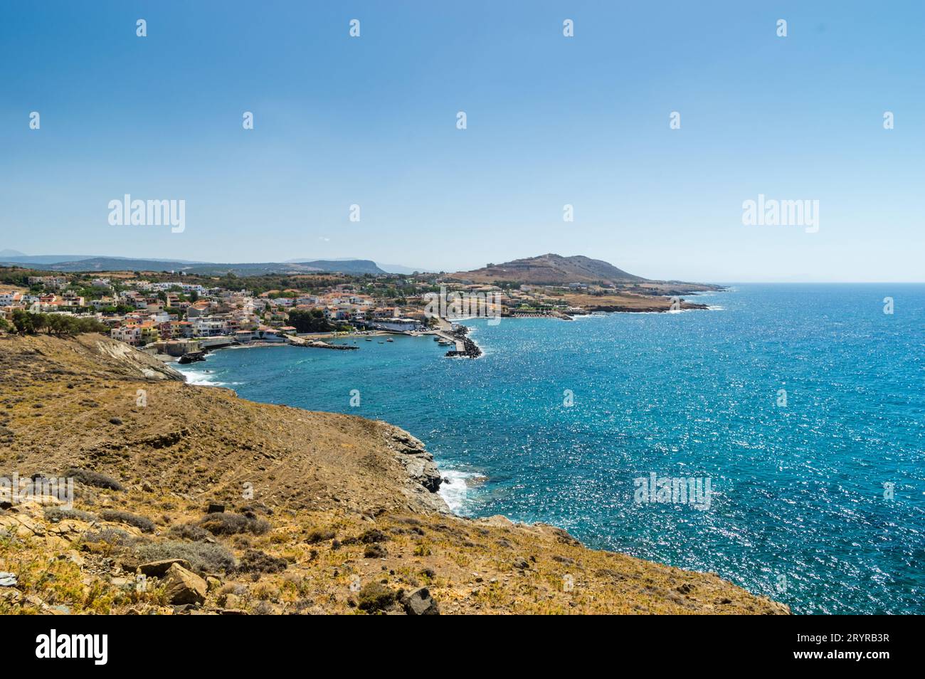 An aerial view of the stunning Mediterranean landscape featuring the ...