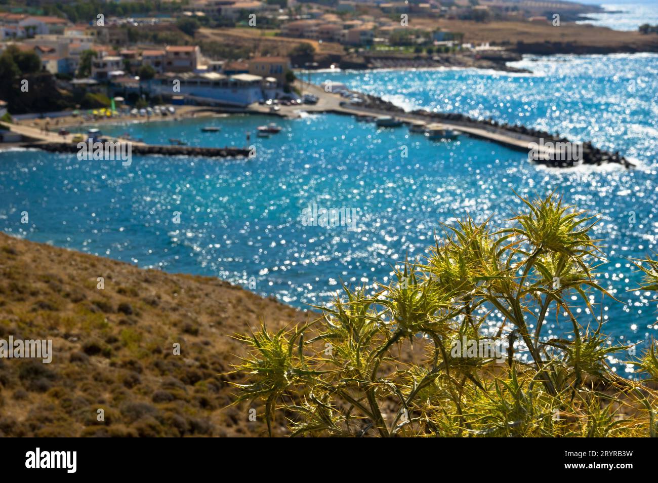 An aerial view of the stunning Mediterranean landscape featuring the ...