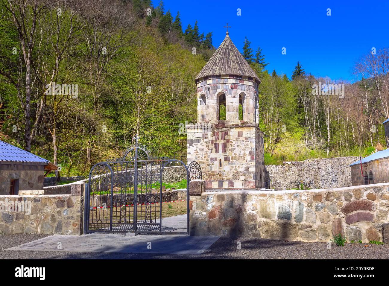 Green or Gelati monastery, Georgia Stock Photo - Alamy