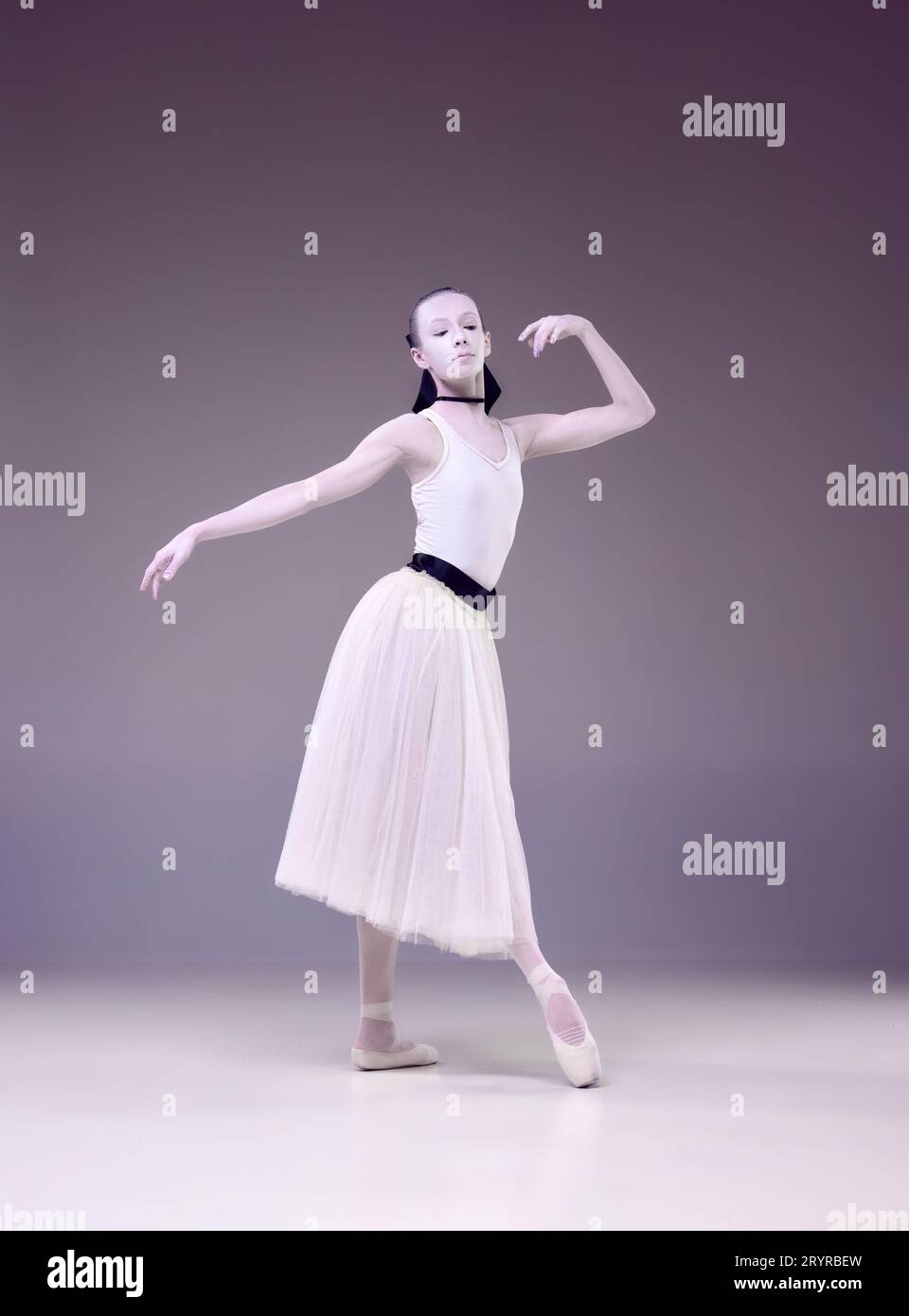 Beautiful talented young woman, professional ballerina, in image of ...
