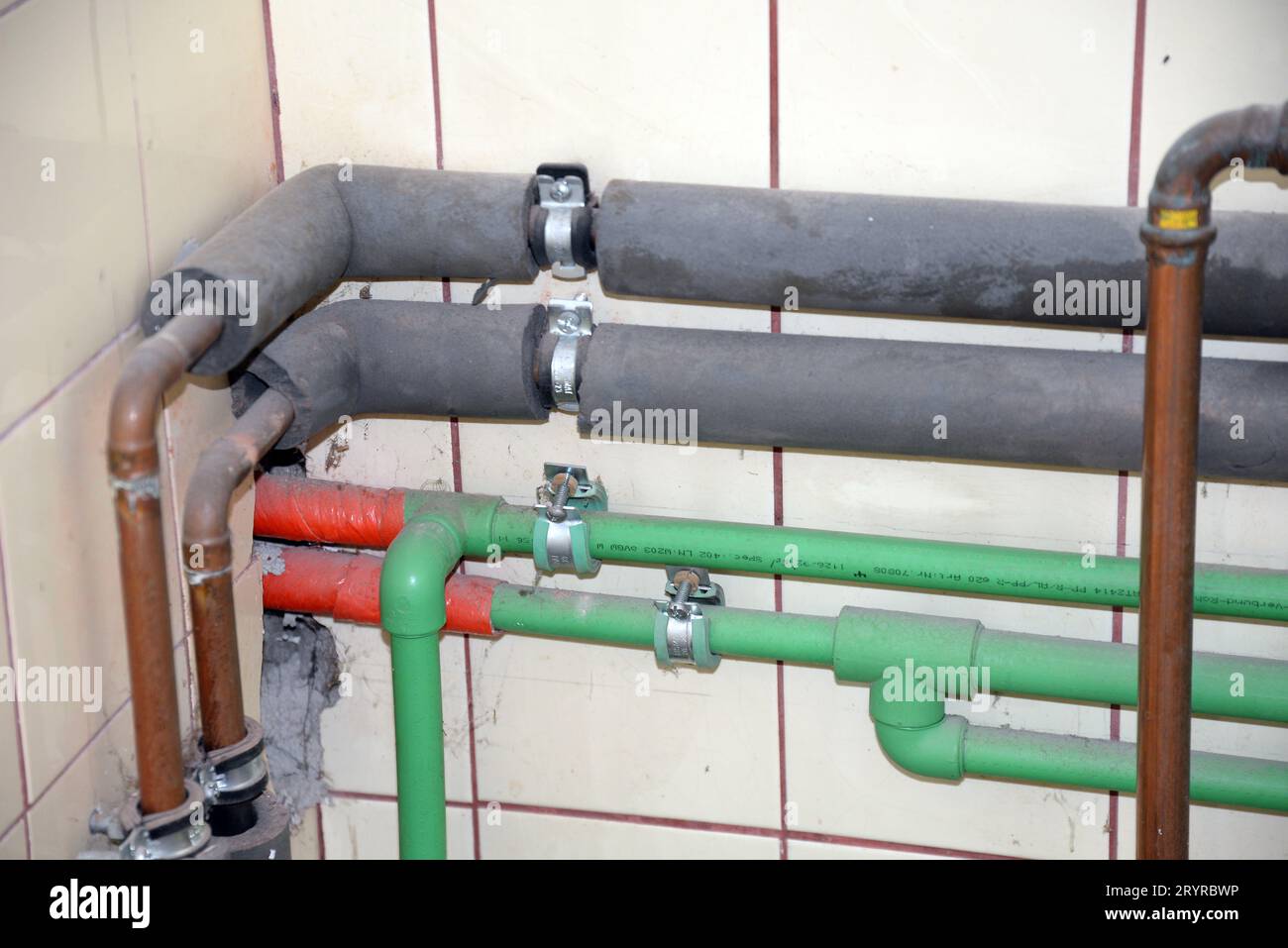 Old water pipes Stock Photo - Alamy