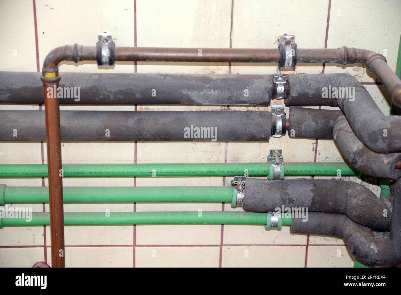 Old water pipes Stock Photo - Alamy