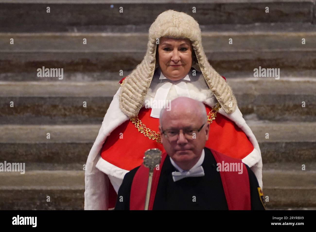 The new Lady Chief Justice, Dame Sue Carr at Westminster Abbey in ...
