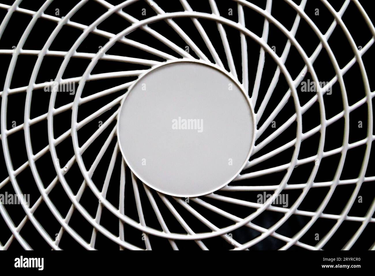 Gray lattice with circle in center close up Stock Photo - Alamy