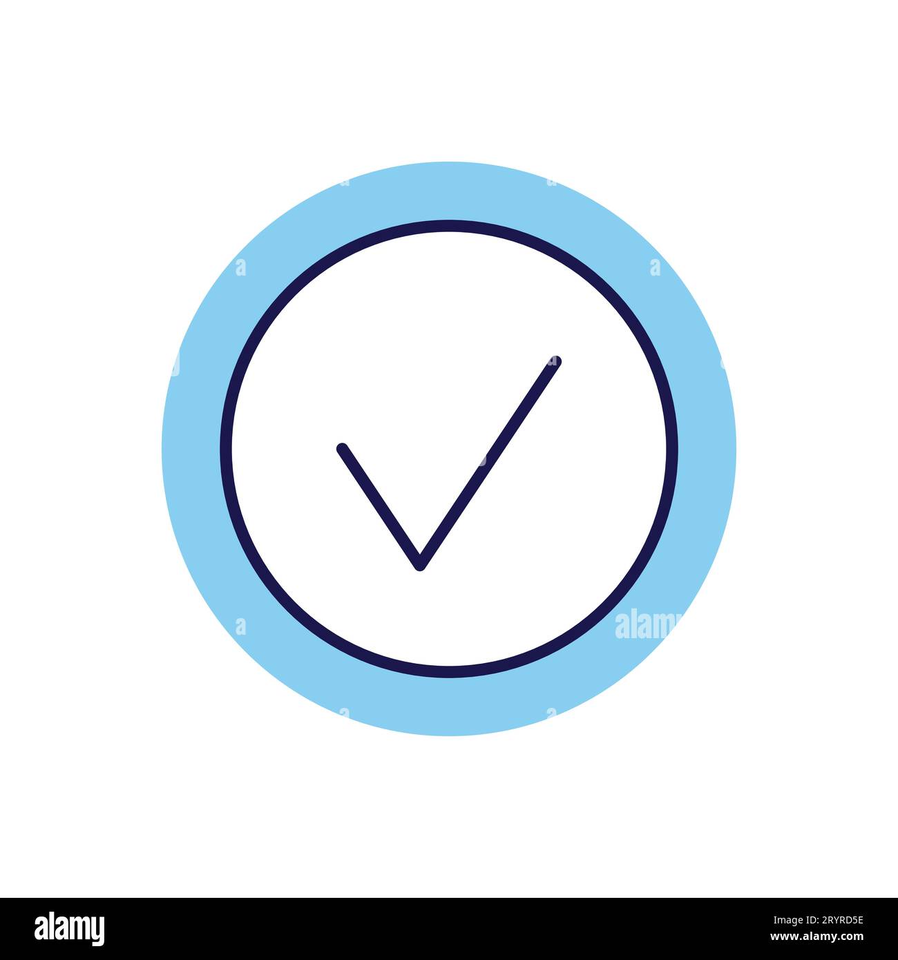 Check Mark related vector icon Stock Vector Image & Art - Alamy