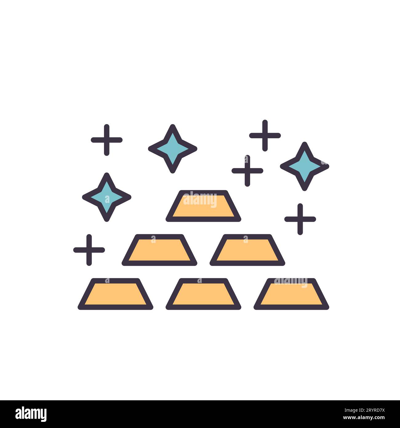 Gold related vector icon Stock Vector Image & Art - Alamy