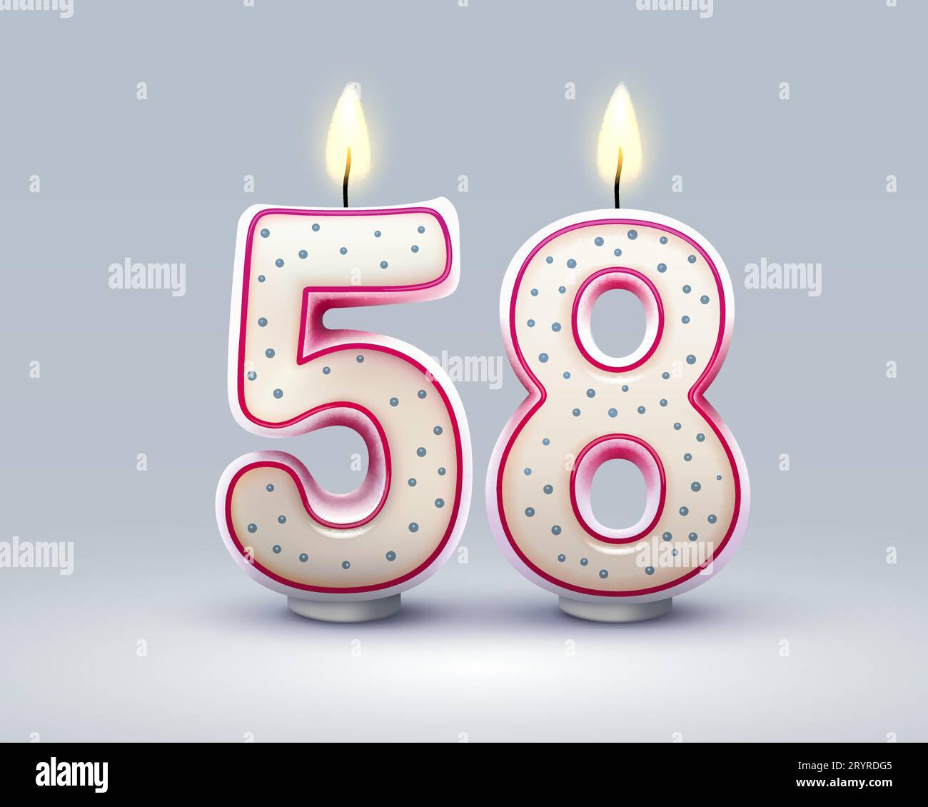 Birthday Candle Number 58 Flame Hi res Stock Photography And Images Alamy