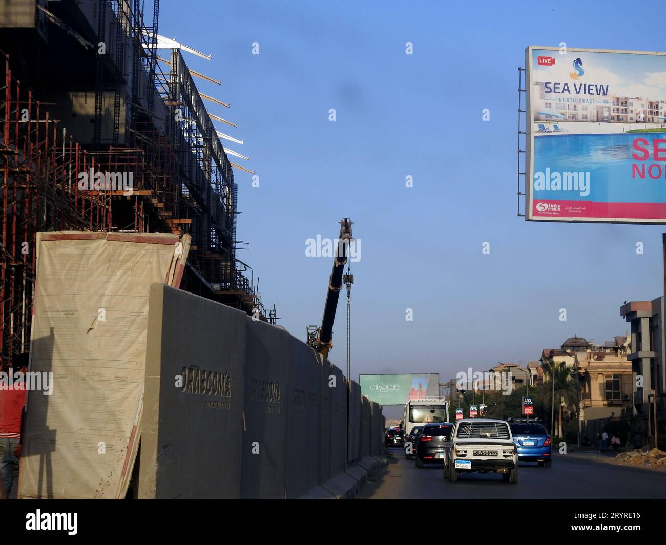 Cairo, Egypt, August 30 2023: Construction site of Cairo Egyptian ...