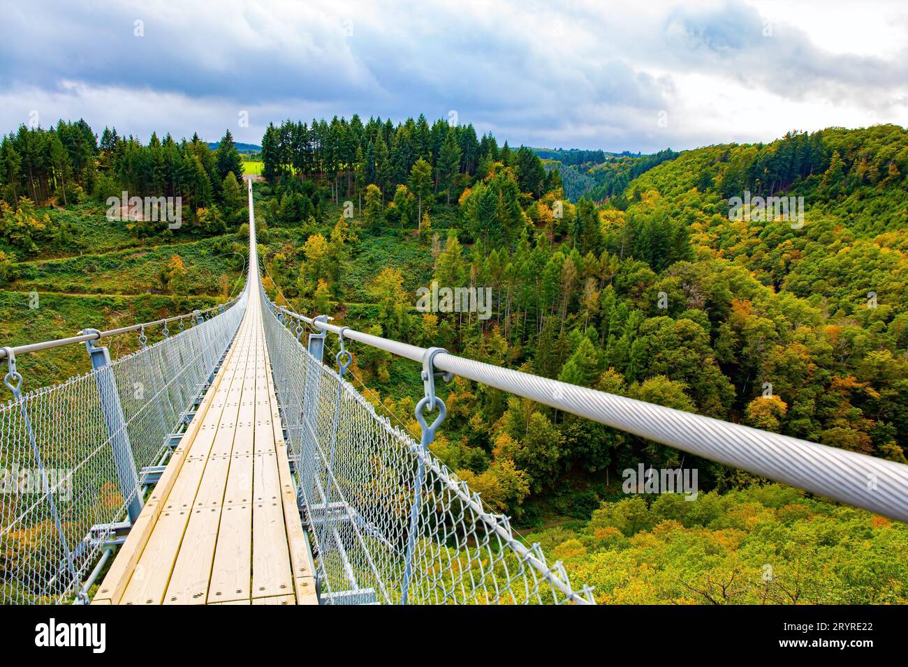 Geierlay footbridge hi-res stock photography and images - Alamy