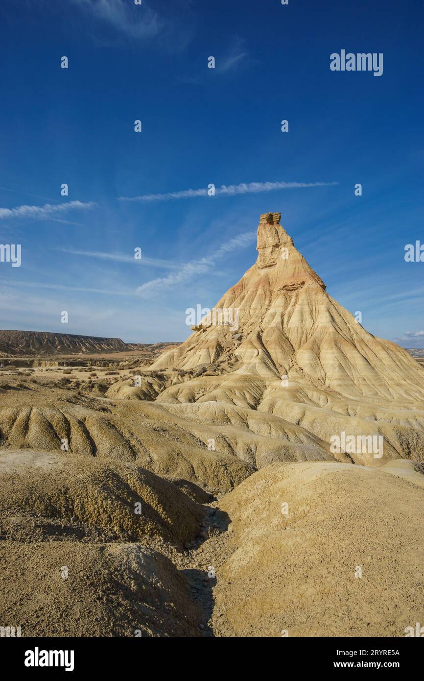 Castil de tierra a famous iconic rock formation at desert landscape of ...