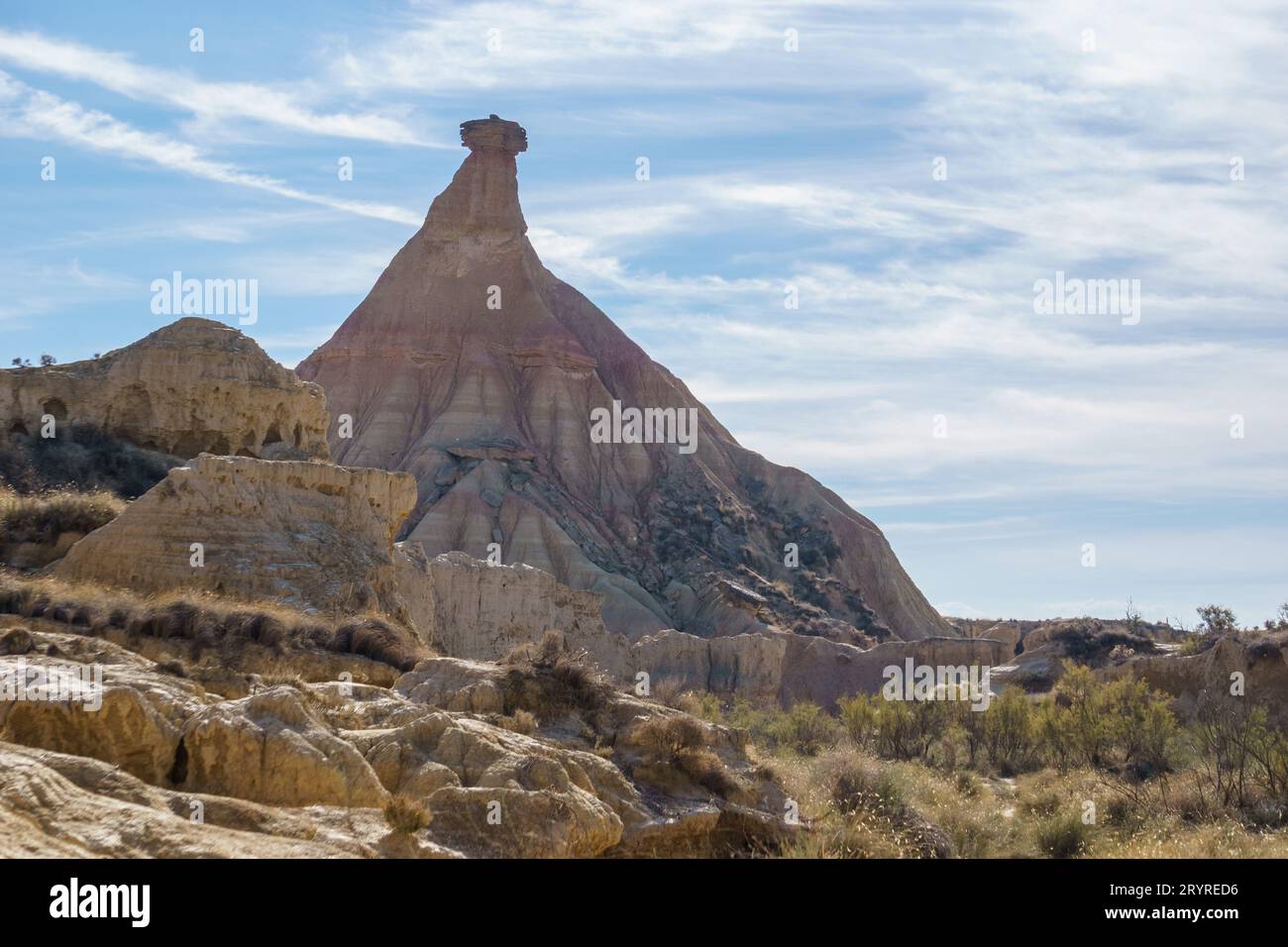 Castil de tierra a famous iconic rock formation at desert landscape of ...