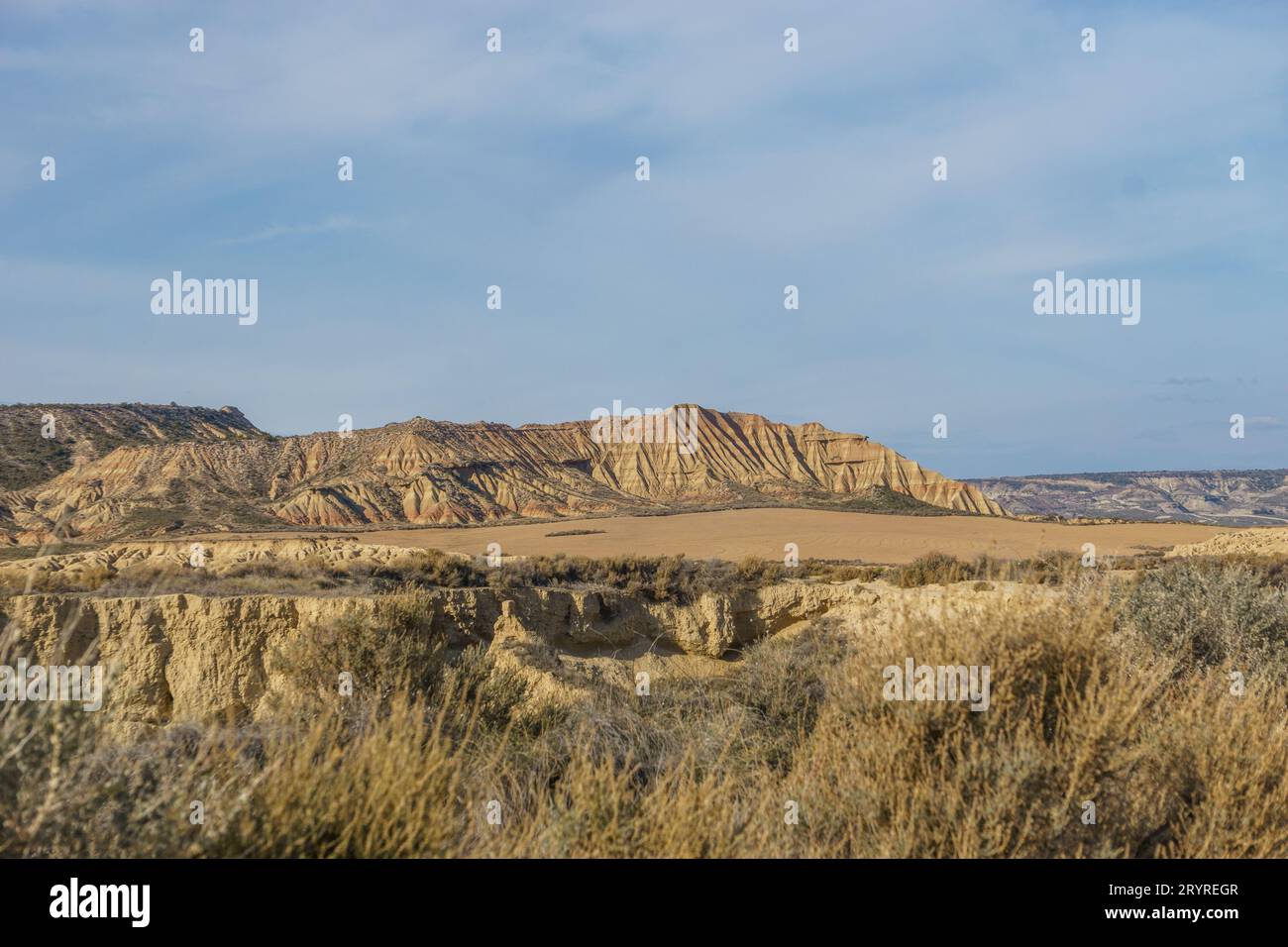Rock formations at desert landscape of the arid plateau at Barranco ...