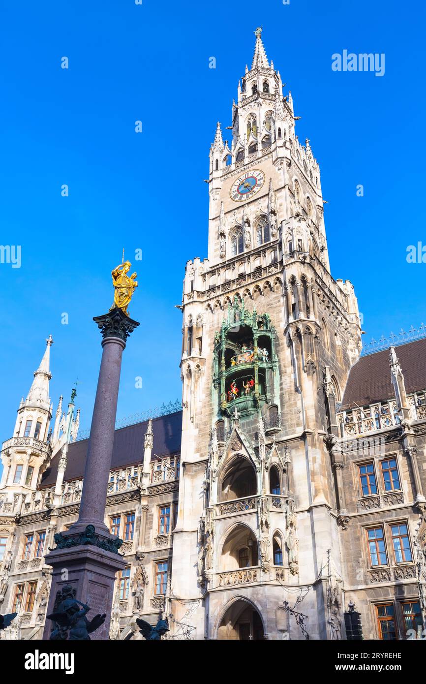 Marienplatz historical downtown munich hi-res stock photography and ...