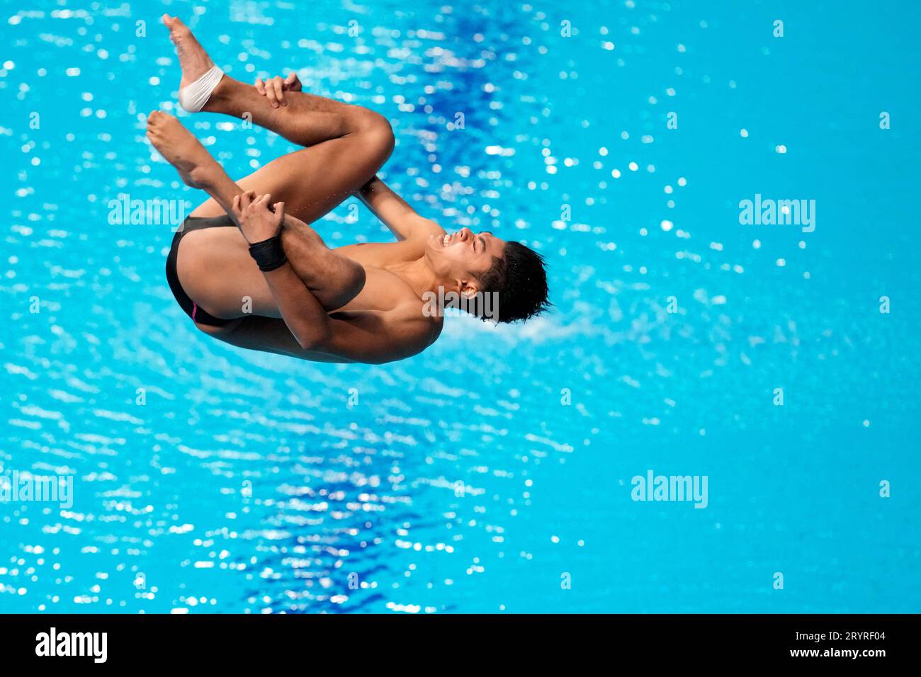 Hanis Nazirul Bin Jaya Surya of Malaysia competes during men's 1m ...
