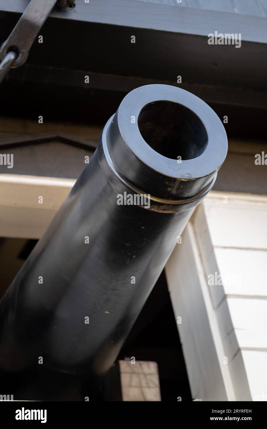 Antique Cannon on a Medieval Ship Stock Photo - Alamy