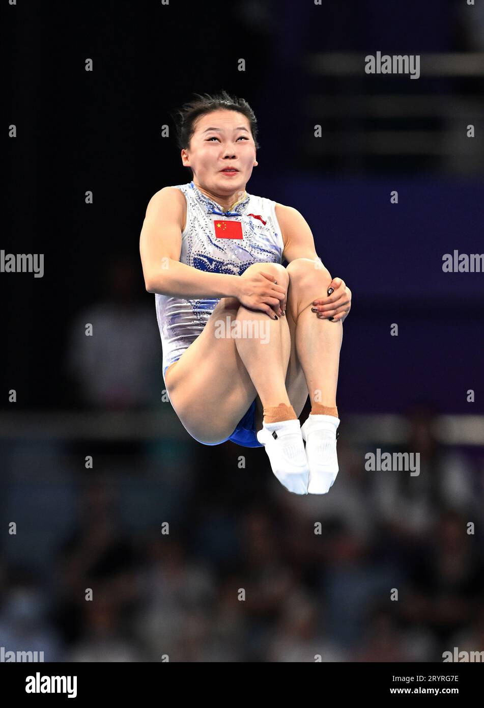 Hangzhou, China's Zhejiang Province. 2nd Oct, 2023. Hu Yicheng of China ...