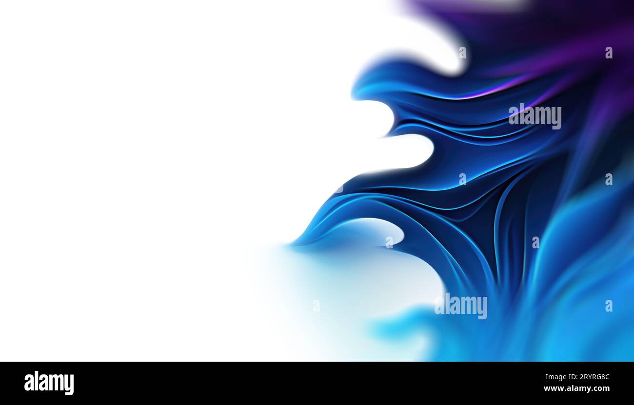 Gradient wavy blue background hi-res stock photography and images - Alamy