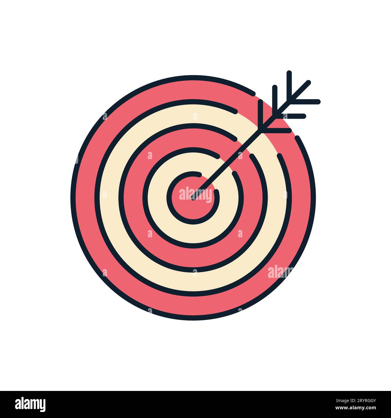 Target icon aim symbol Stock Vector Images - Alamy