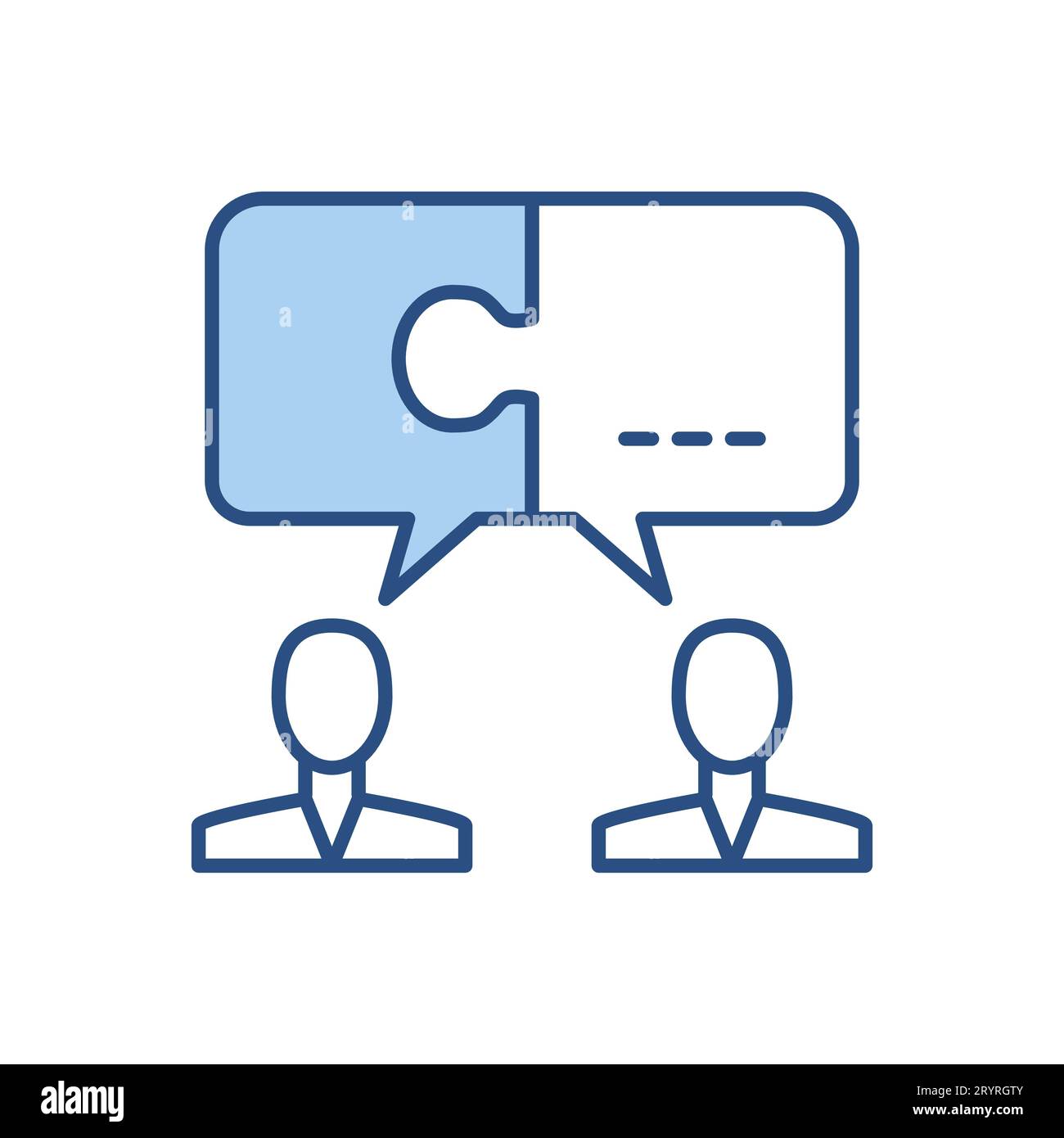 Team work solution flat Stock Vector Images - Alamy