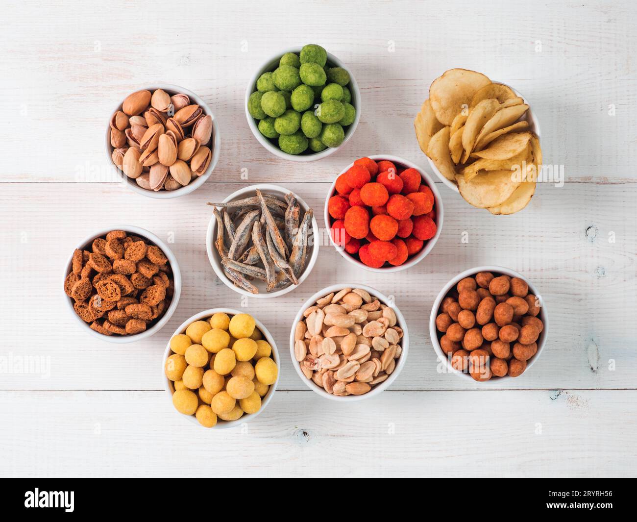 Different snacks for beer Stock Photo - Alamy
