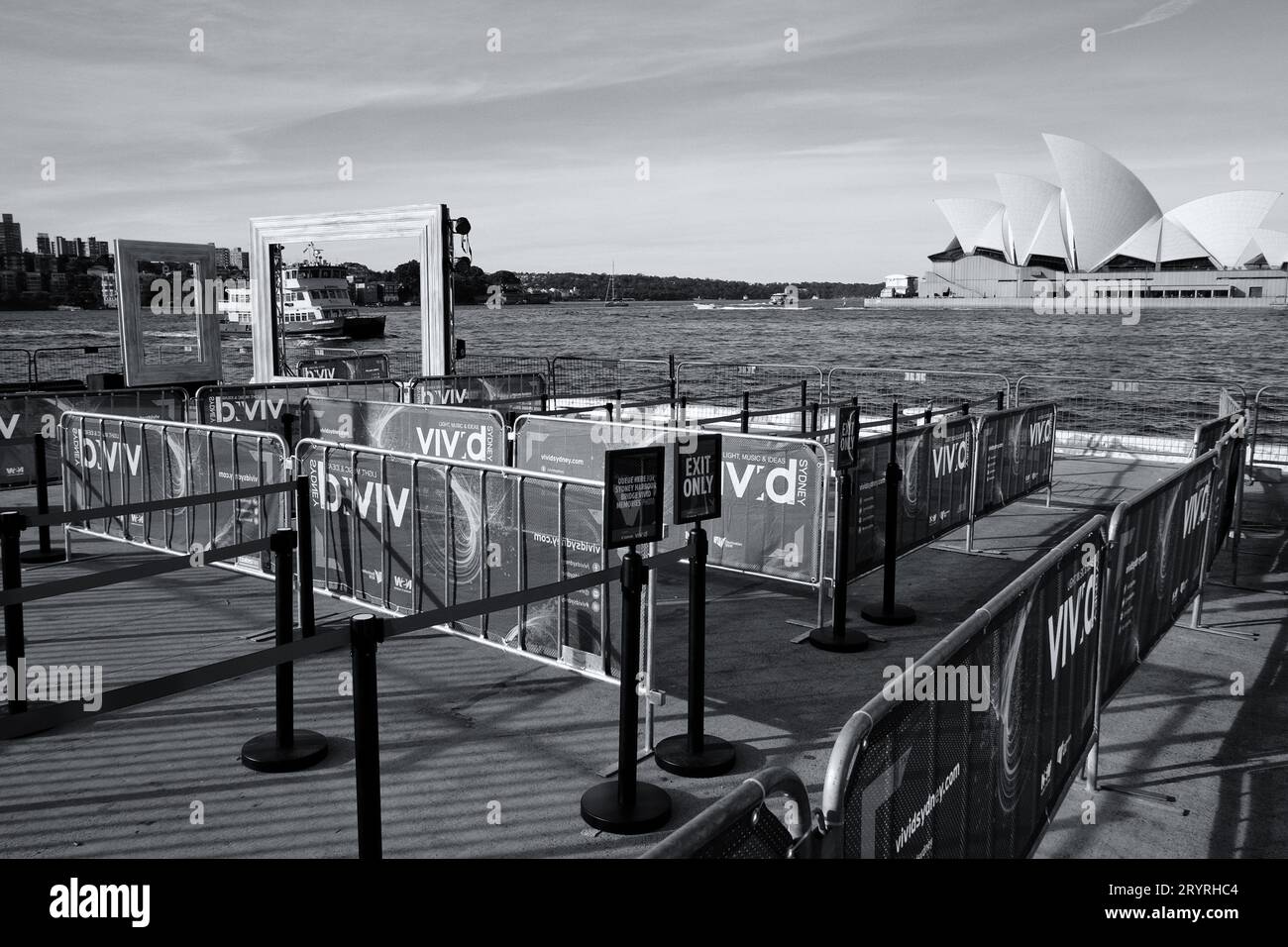 Vivid sydney banners on barricades hi-res stock photography and images ...