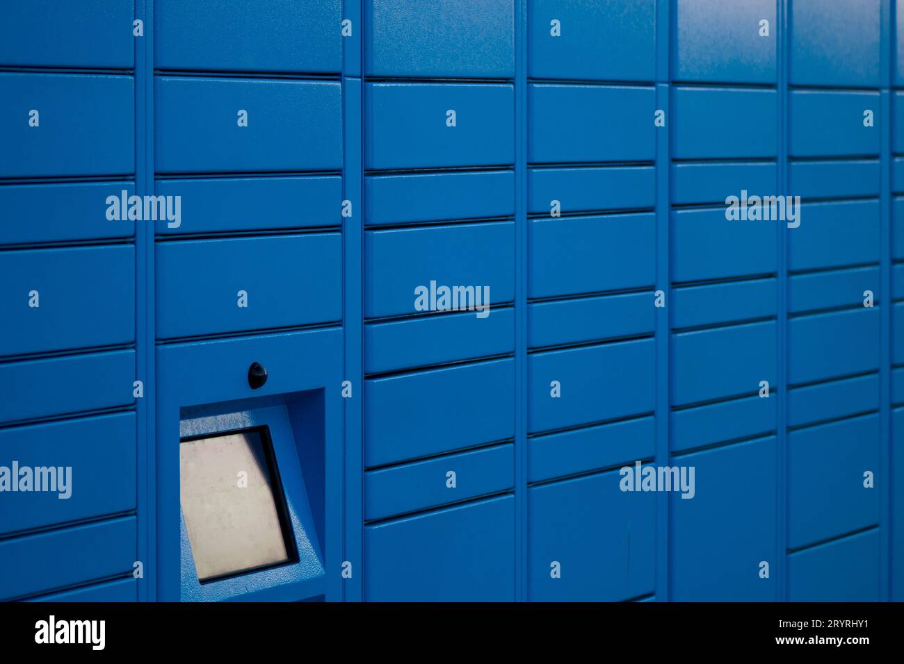 Blue locker for delivery and logistical storage of shipments and ...