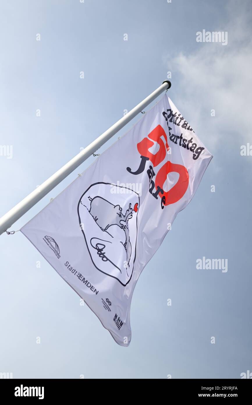 Emden, Germany. 02nd Oct, 2023. On the occasion of the 50th Ottifanten ...